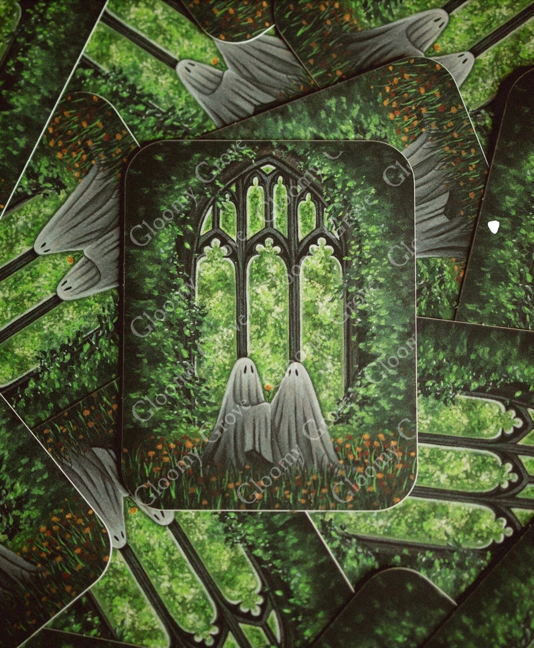 Ghost Sticker Overgrown II Cottagecore - Etsy