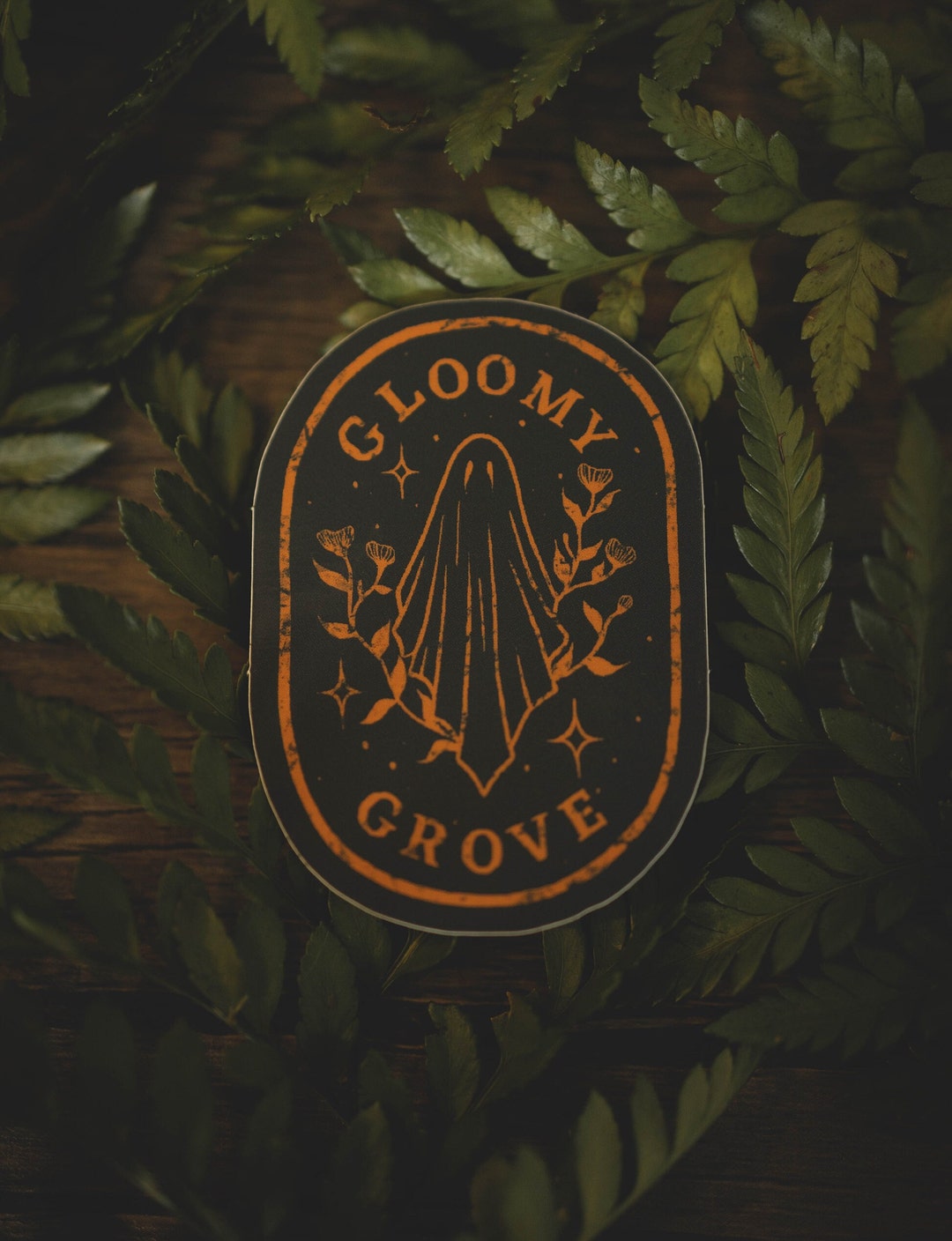 Gloomy Grove Sticker Ghost Art Spooky - Etsy