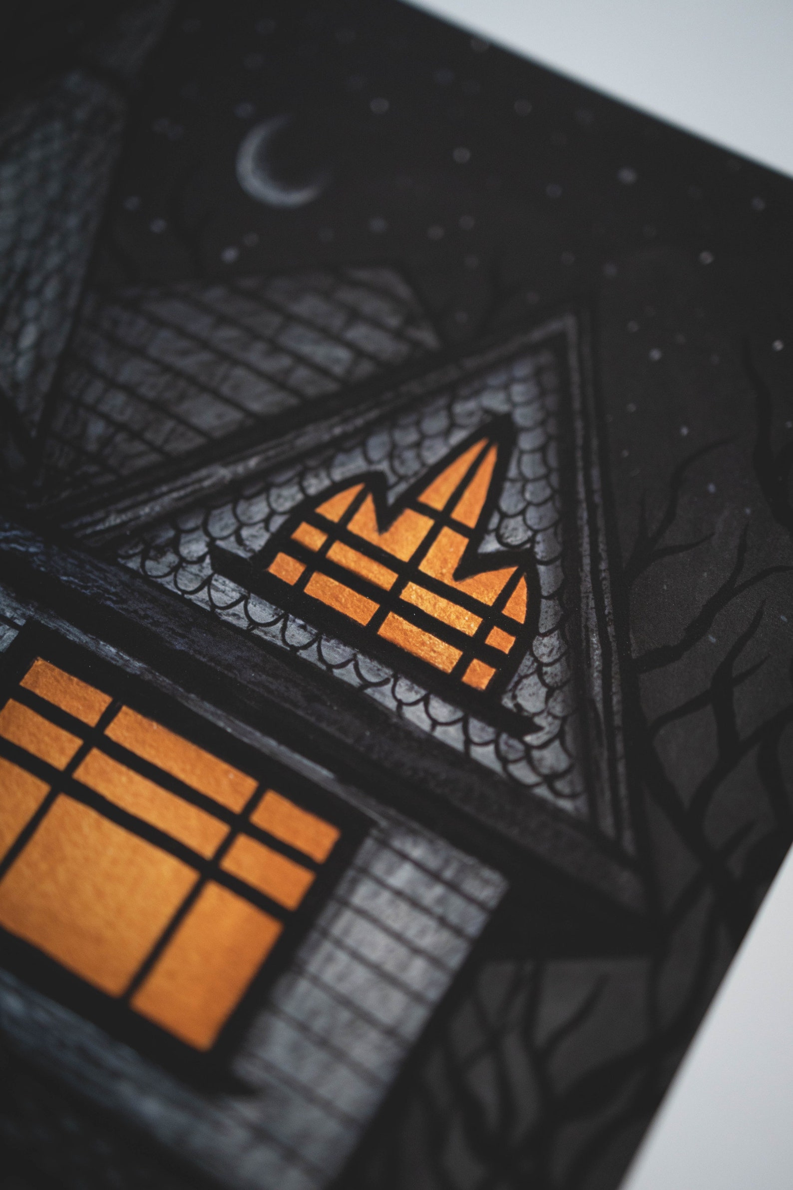 8x10in Fine Art Print | House of Midnight | Spooky Ghost | Fall Artwork ...
