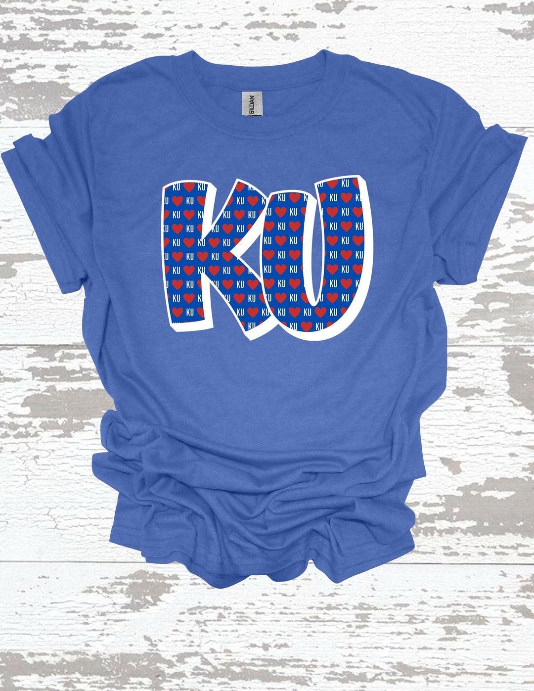KU Hearts, University of Kansas, T-shirt - Etsy