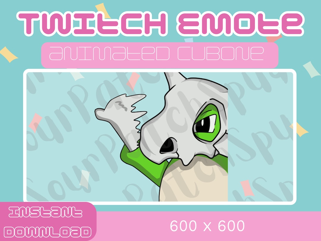 Animated Shiny Cubone Bonk | Pokemon | Twitch | Discord - Etsy