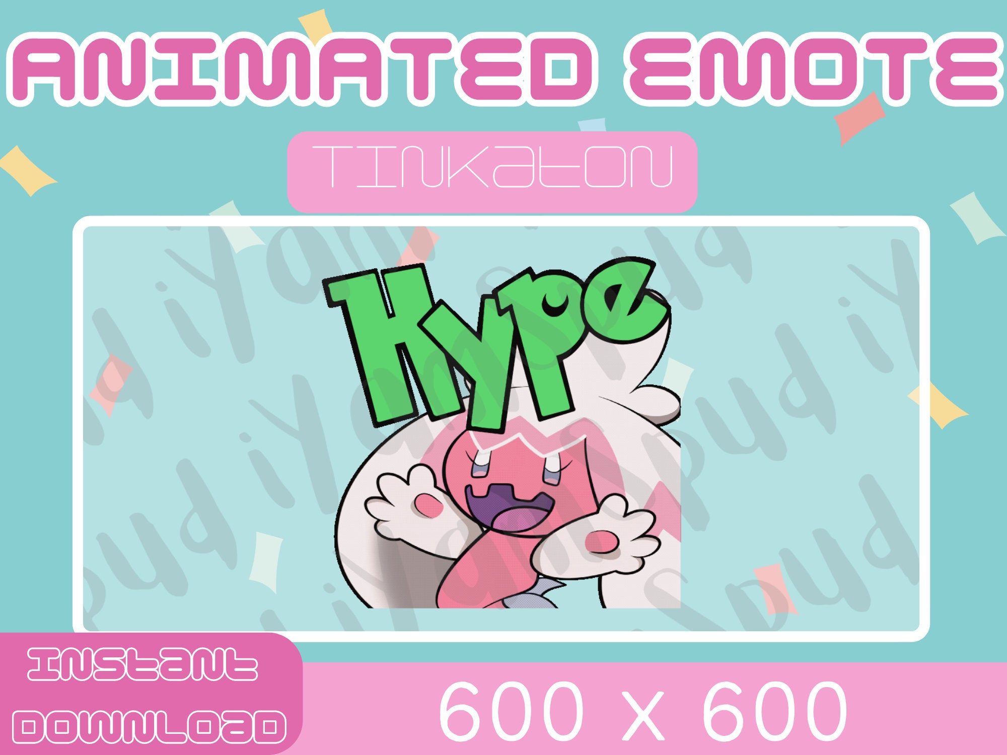 Animated Tinkaton Twitch/discord Emote | Pokemon Scarlet Violet ...