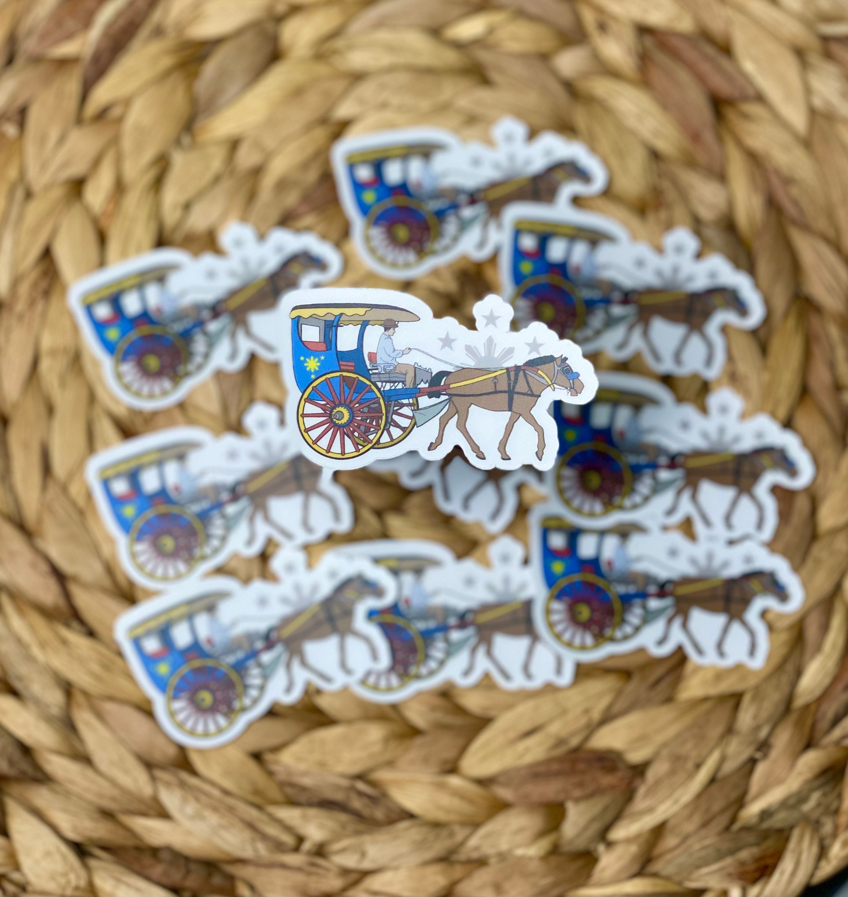 Philippines inspired stickers / Sampaguita stickers / Kalesa / | Etsy