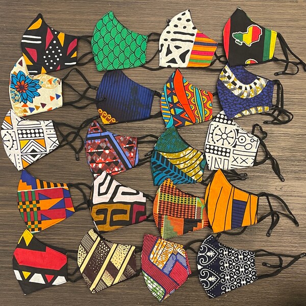 African Face Mask - Etsy
