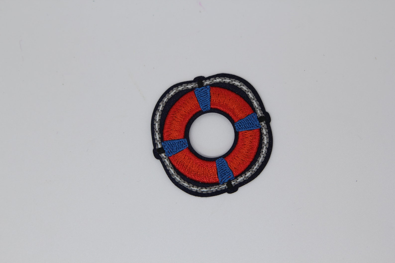 Nautical Theme Patches Embroidered Iron-on Compass Anchor Life Buoy ...