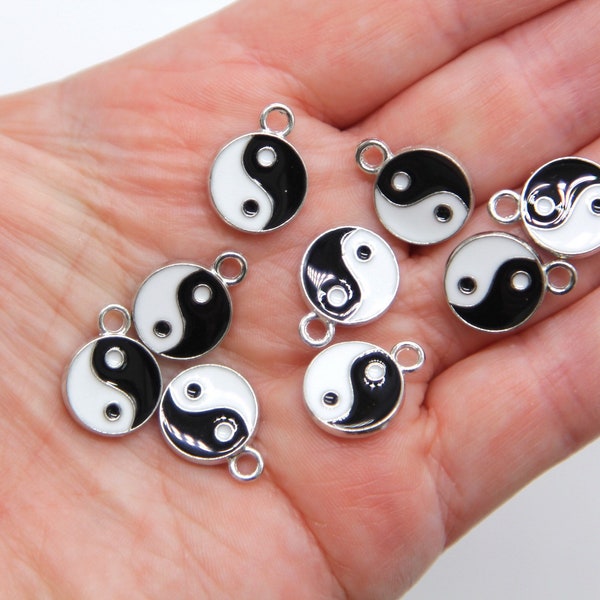 Pendants Yin Yang Charm Necklace - Etsy