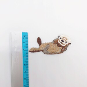Otter Patch Iron on Otter Patch Embroidered Otter Patch - Etsy UK