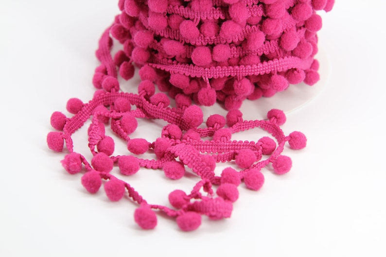 Bright Color Pom Pom Trim - 1cm Braid, Sold by the Meter - Etsy