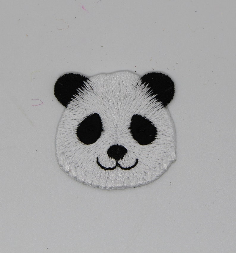 Panda Head Patch Iron on Panda Patch Embroidered - Etsy