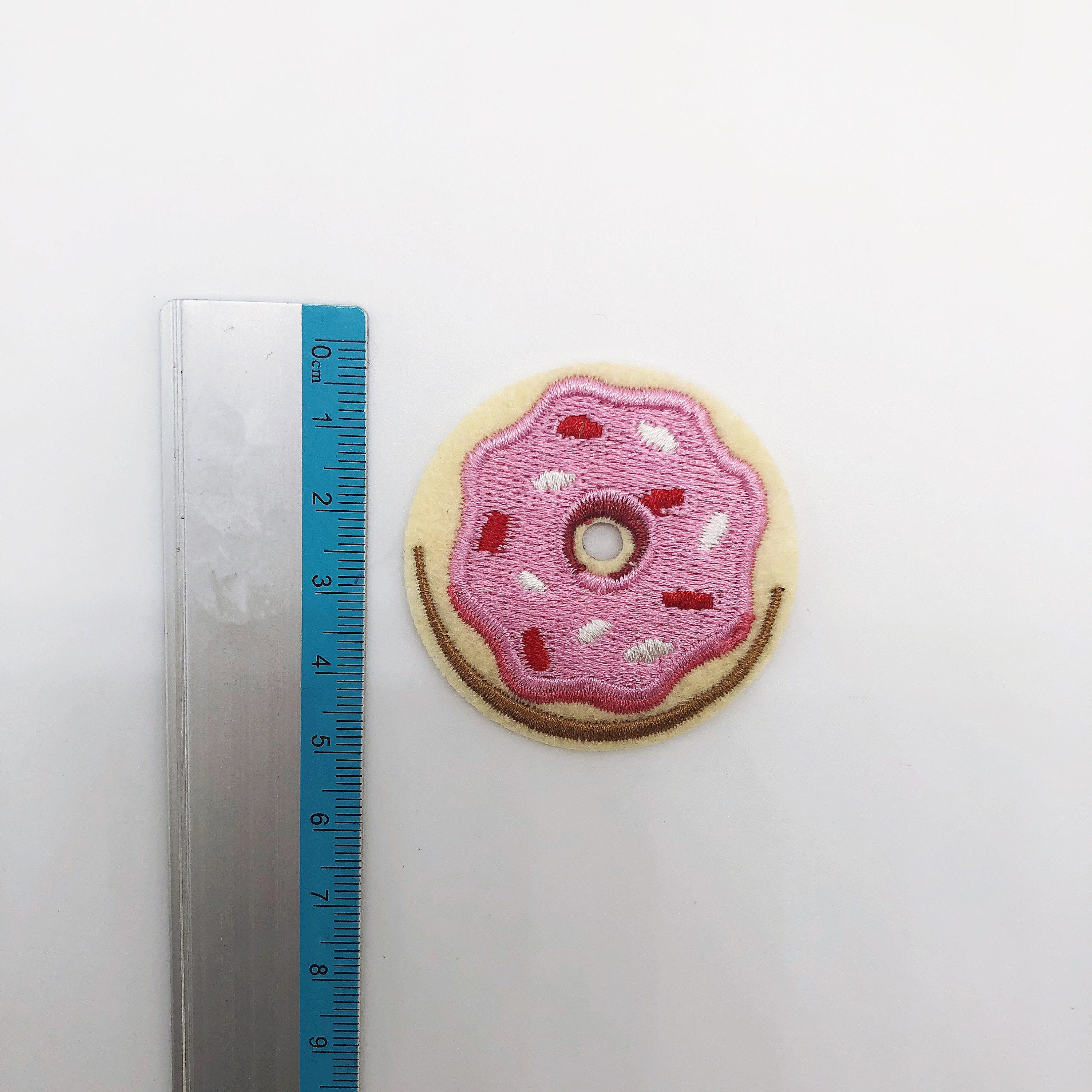 Doughnut Patch Iron on Embroidered Donut Patch Embroidered | Etsy
