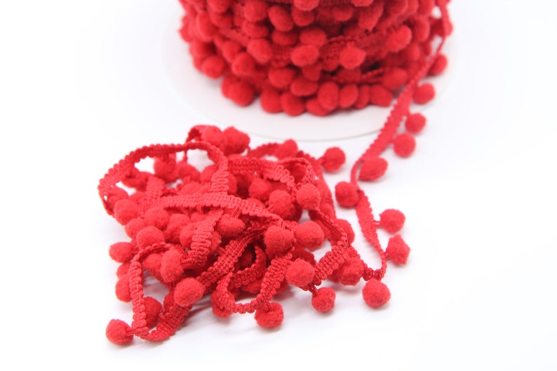 Bright Color Pom Pom Trim - 1cm Braid, Sold by the Meter - Etsy