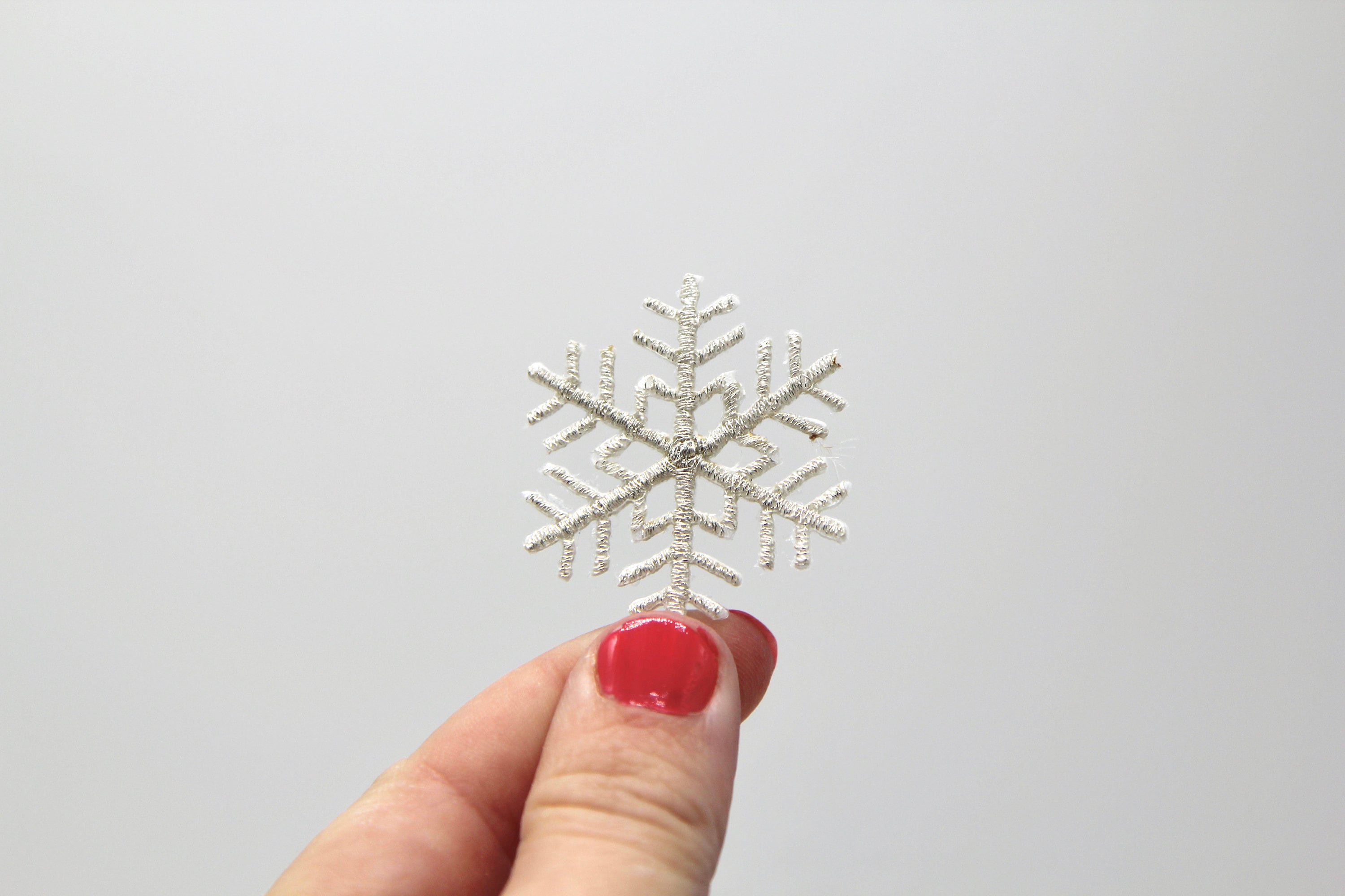 Snowflake Iron-on Patch Metallic Snowflake Patches Gold or | Etsy