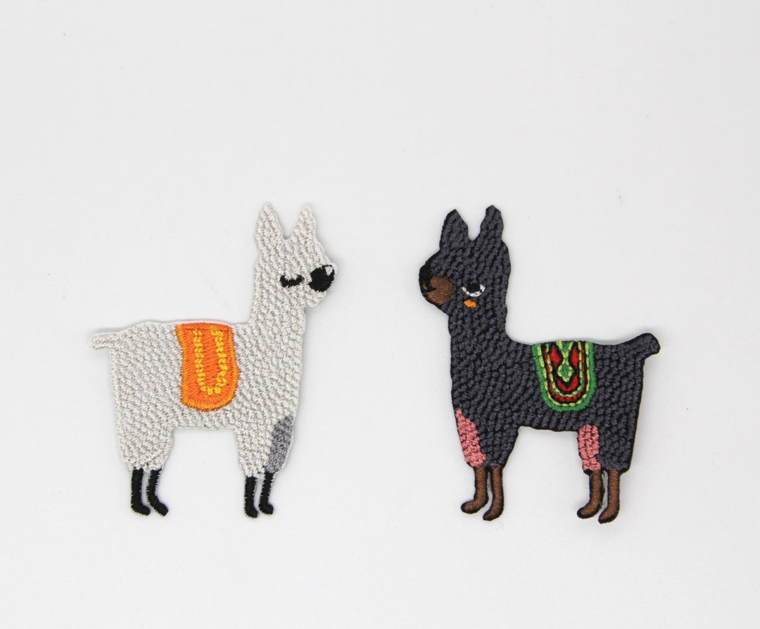 Llama Patch - Iron on Embroidered Llama Patch - Embroidered Alpaca ...