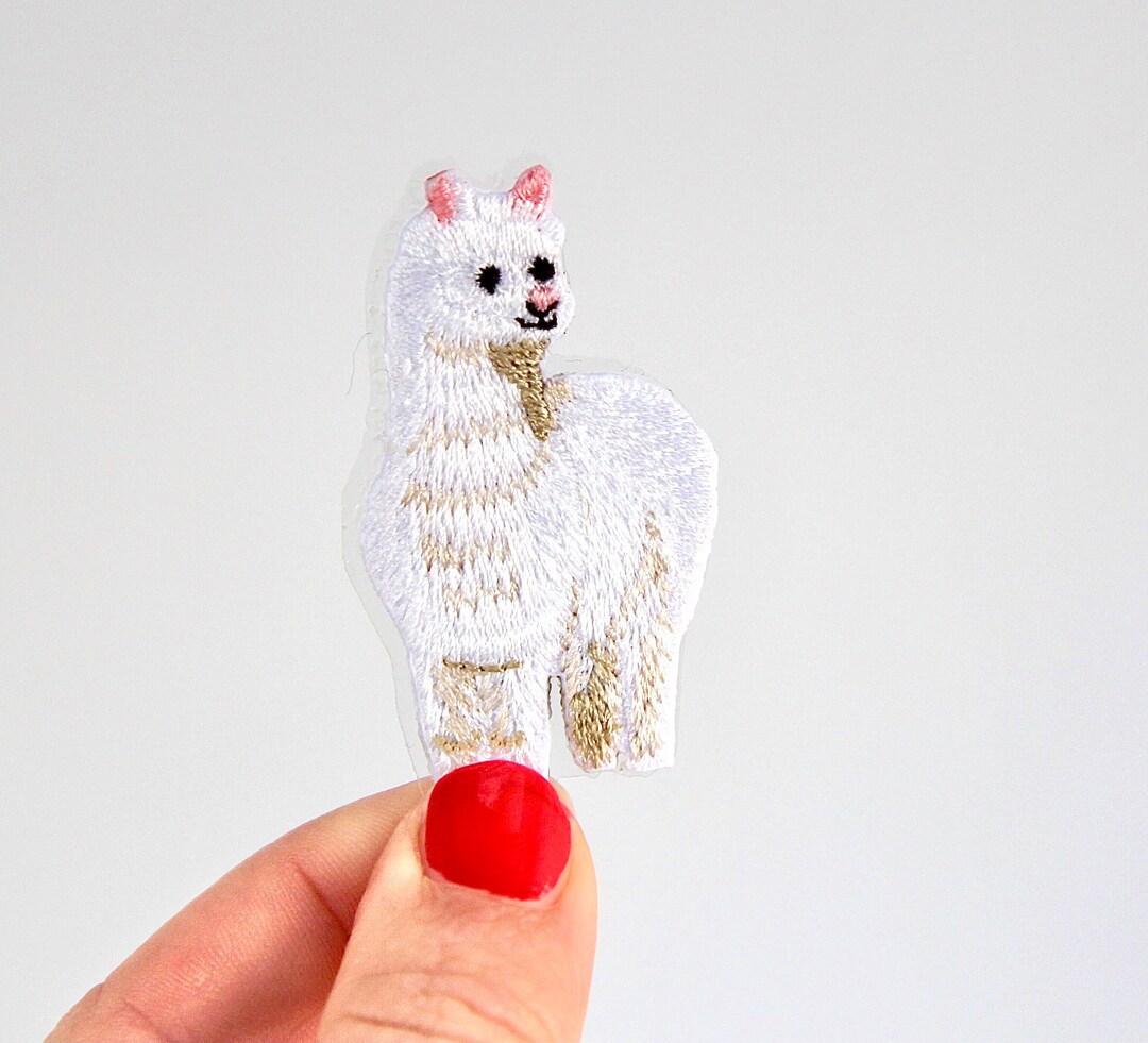 Llama Patch - Iron on Cute Alpaca Patch - Embroidered Llamas Patch Iron ...