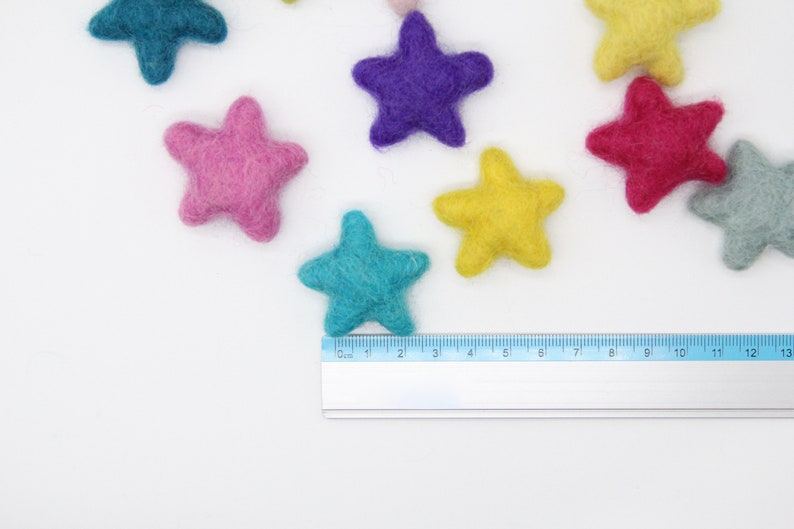 Felt Star Shapes 3cm 3D Loose Wool Felt Stars DIY Garland - Etsy