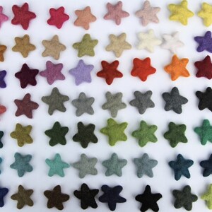 Felt Star Shapes 3cm - 3D Loose Wool Felt Stars DIY Garland Pick N Mix ...