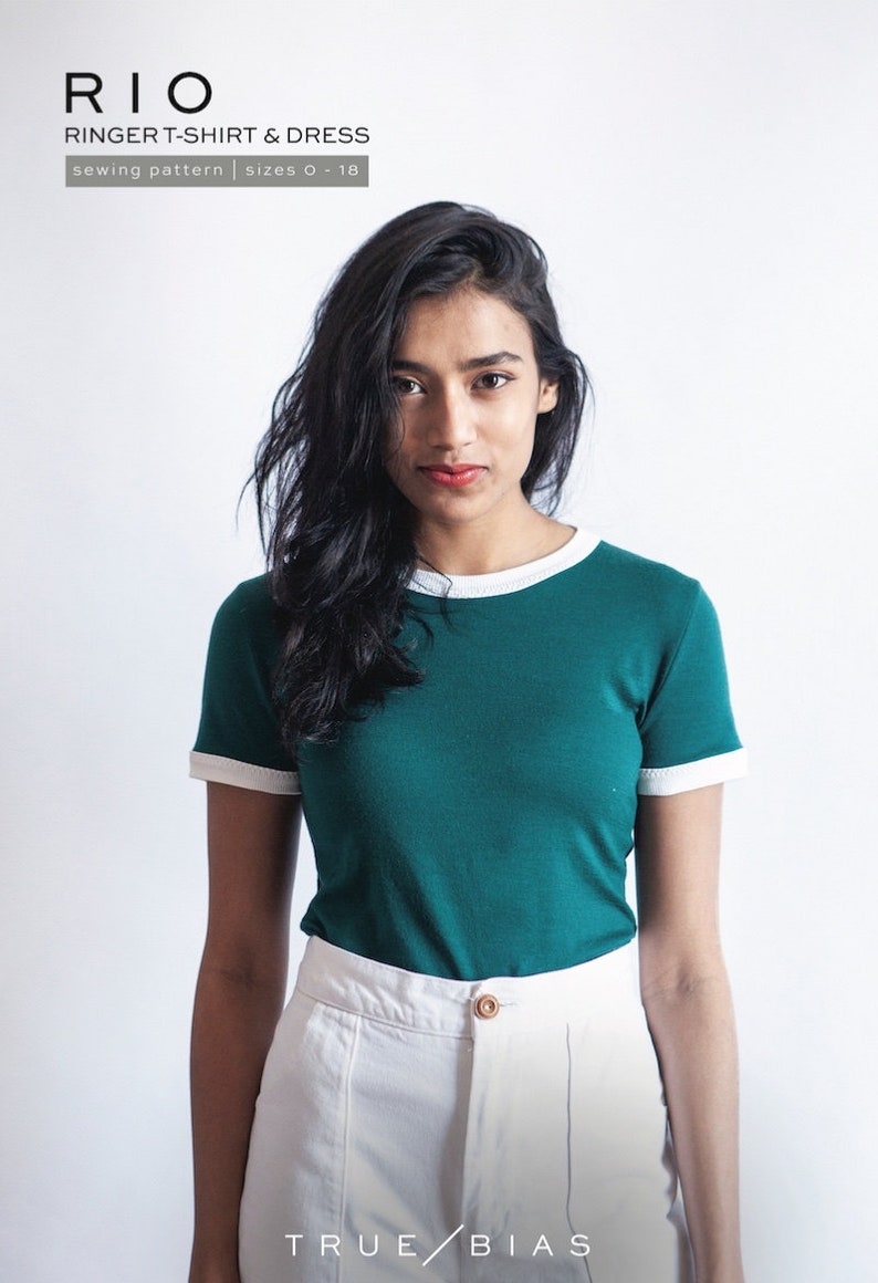 Rio Ringer T-shirt Pattern by True Bias Paper Pattern Brand - Etsy UK