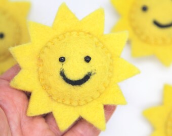 Felt Sun - Etsy