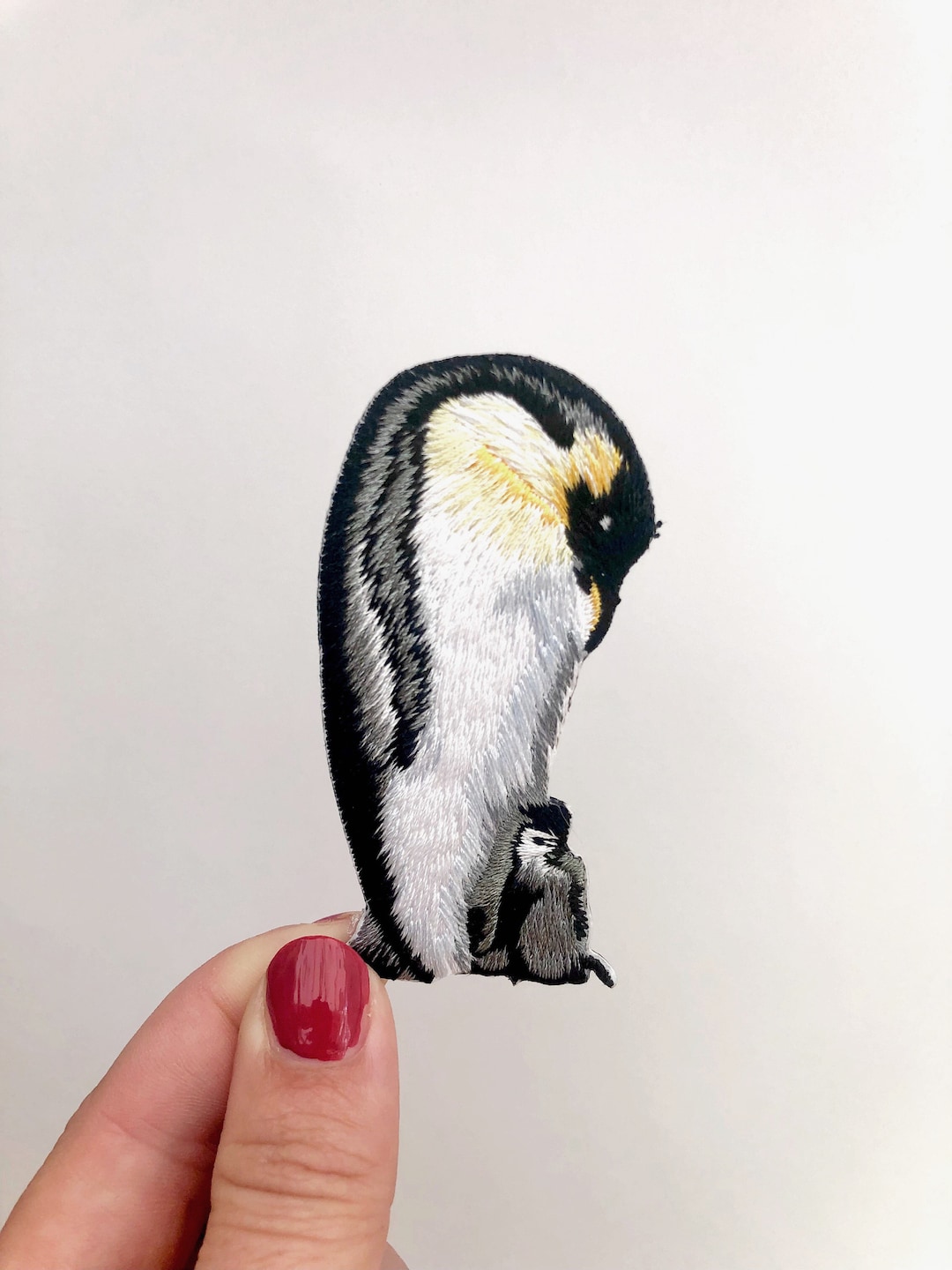Penguin Patch Iron on Emperor Penguin Patch Embroidered King Penguin ...