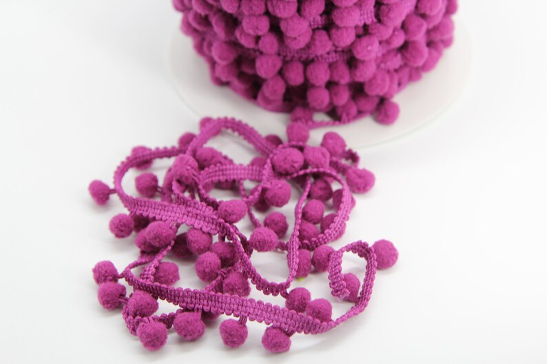 Bright Color Pom Pom Trim - 1cm Braid, Sold by the Meter - Etsy