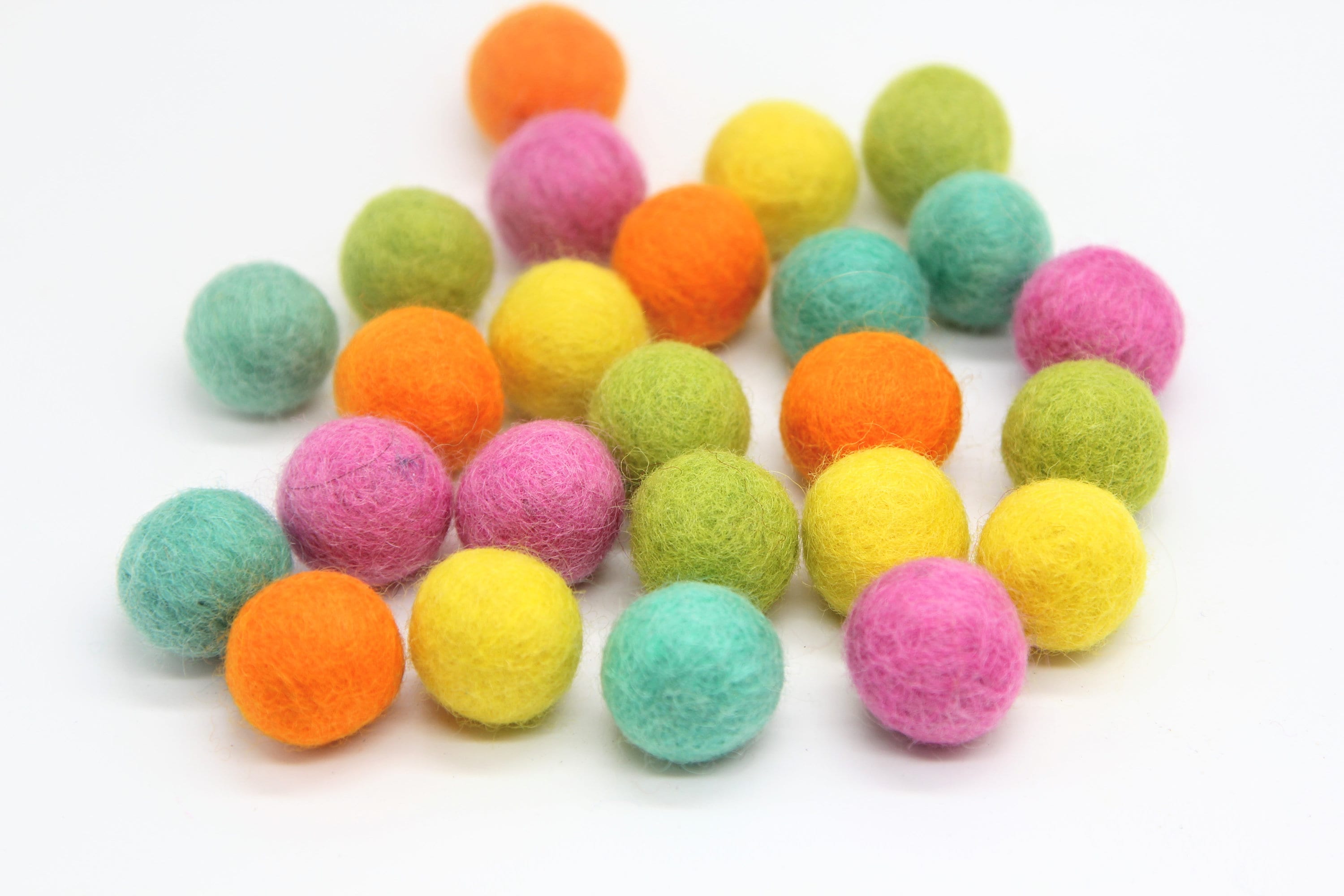 Sherbet Rainbow Pom Pom Palette 20 Balls 1cm 1.5cm or - Etsy UK