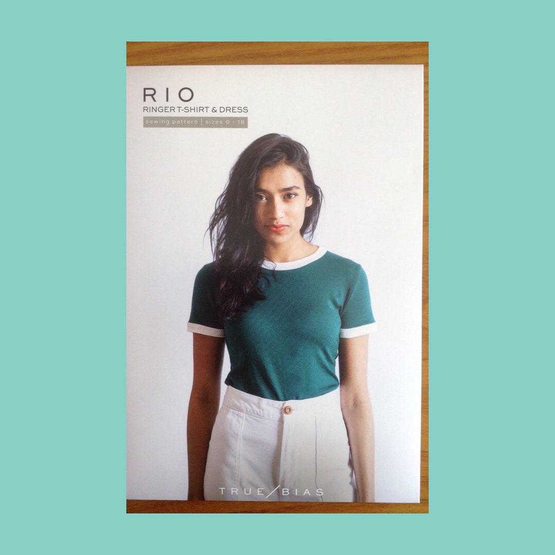 Rio Ringer T-shirt Pattern by True Bias Paper Pattern Brand New - Etsy UK