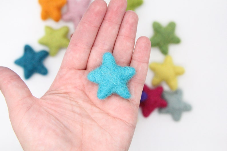 Felt Star Shapes 3cm 3D Loose Wool Felt Stars DIY Garland | Etsy
