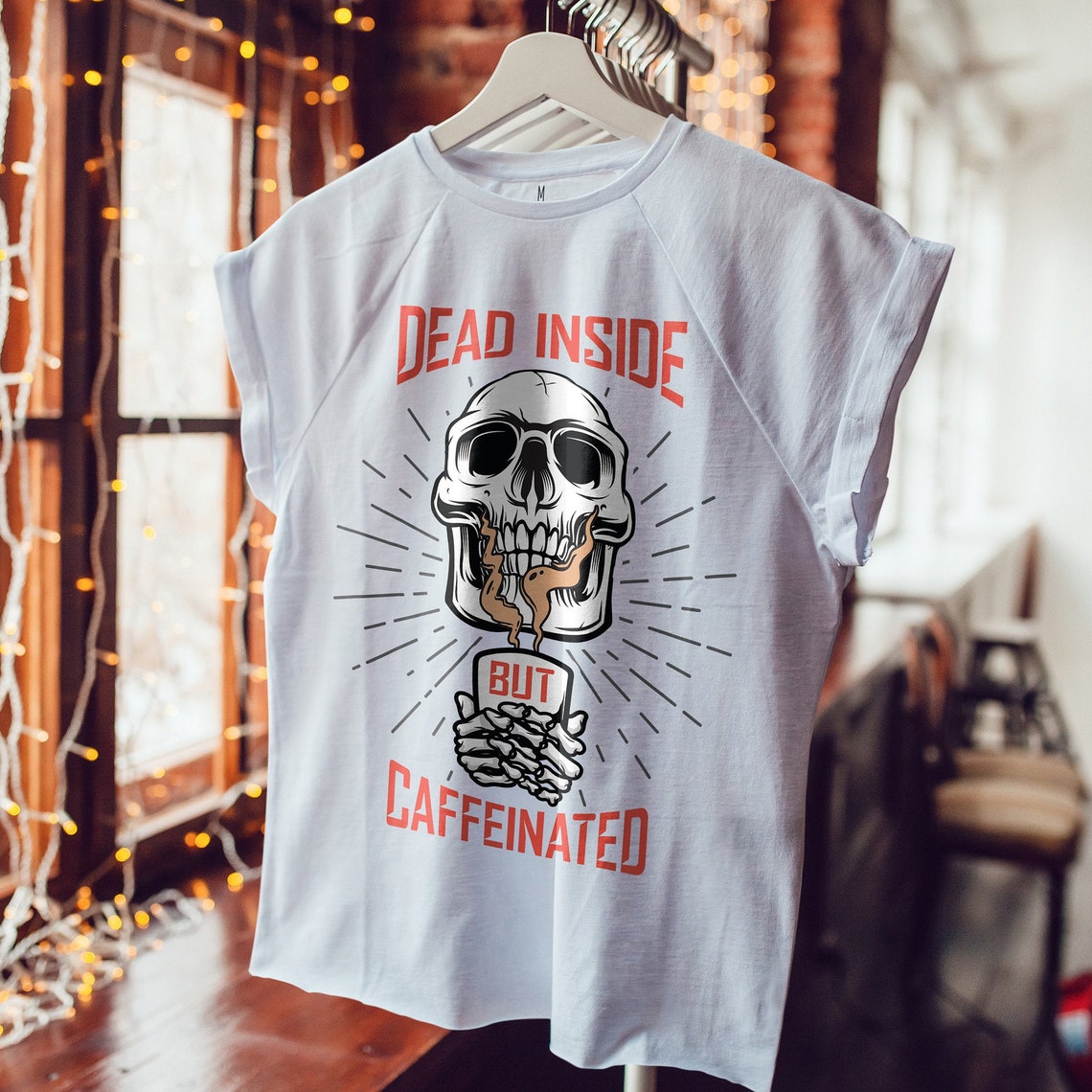 Dead Inside but Caffeinated Svg Dead Inside Svg, Drinking Coffee ...