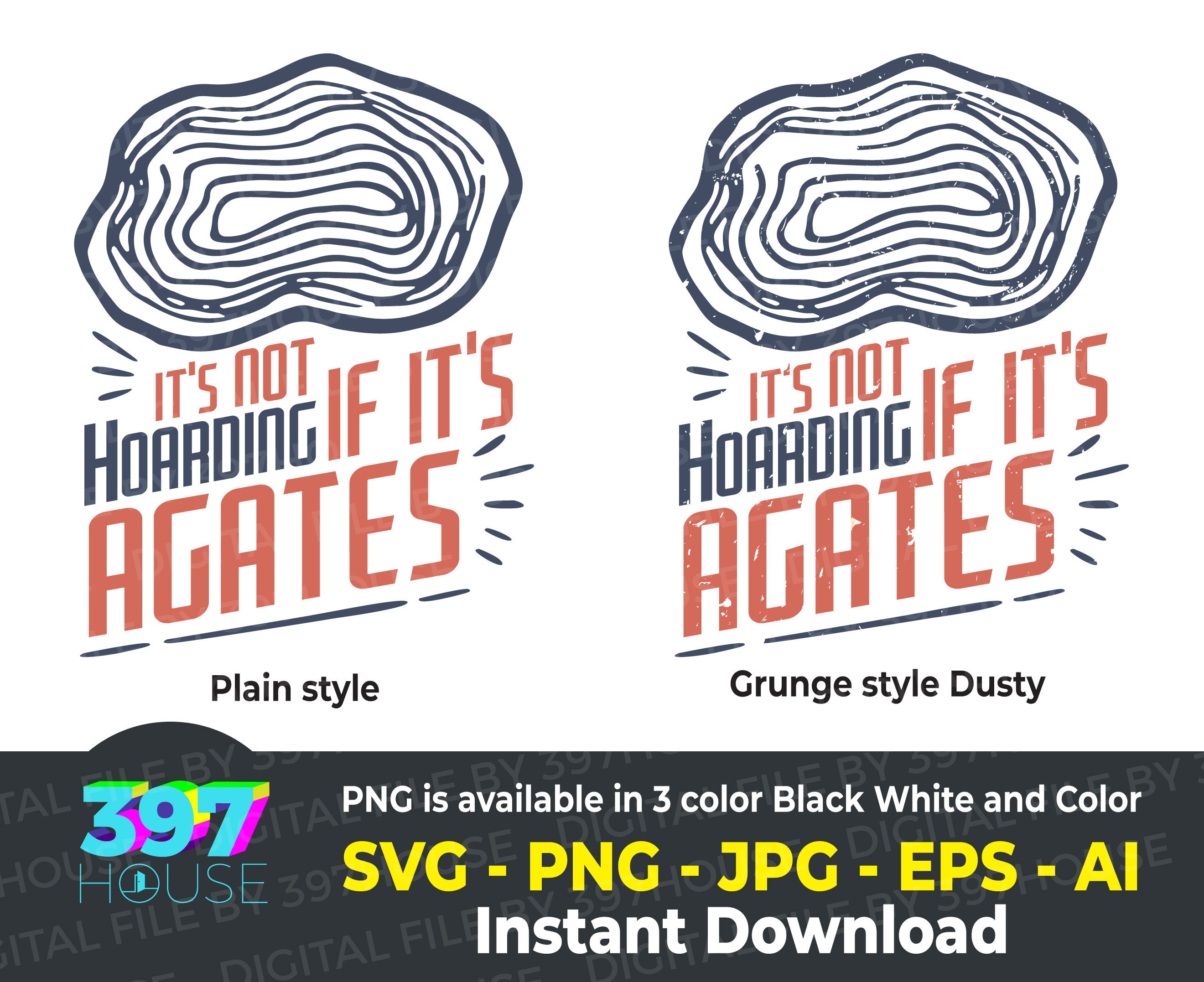 Funny Quotes for Geologist, It's Not Hoarding If It's Agates Svg, Gift ...