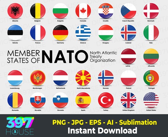 World Flags Set Vector Illustration of Round Shape Flags of - Etsy