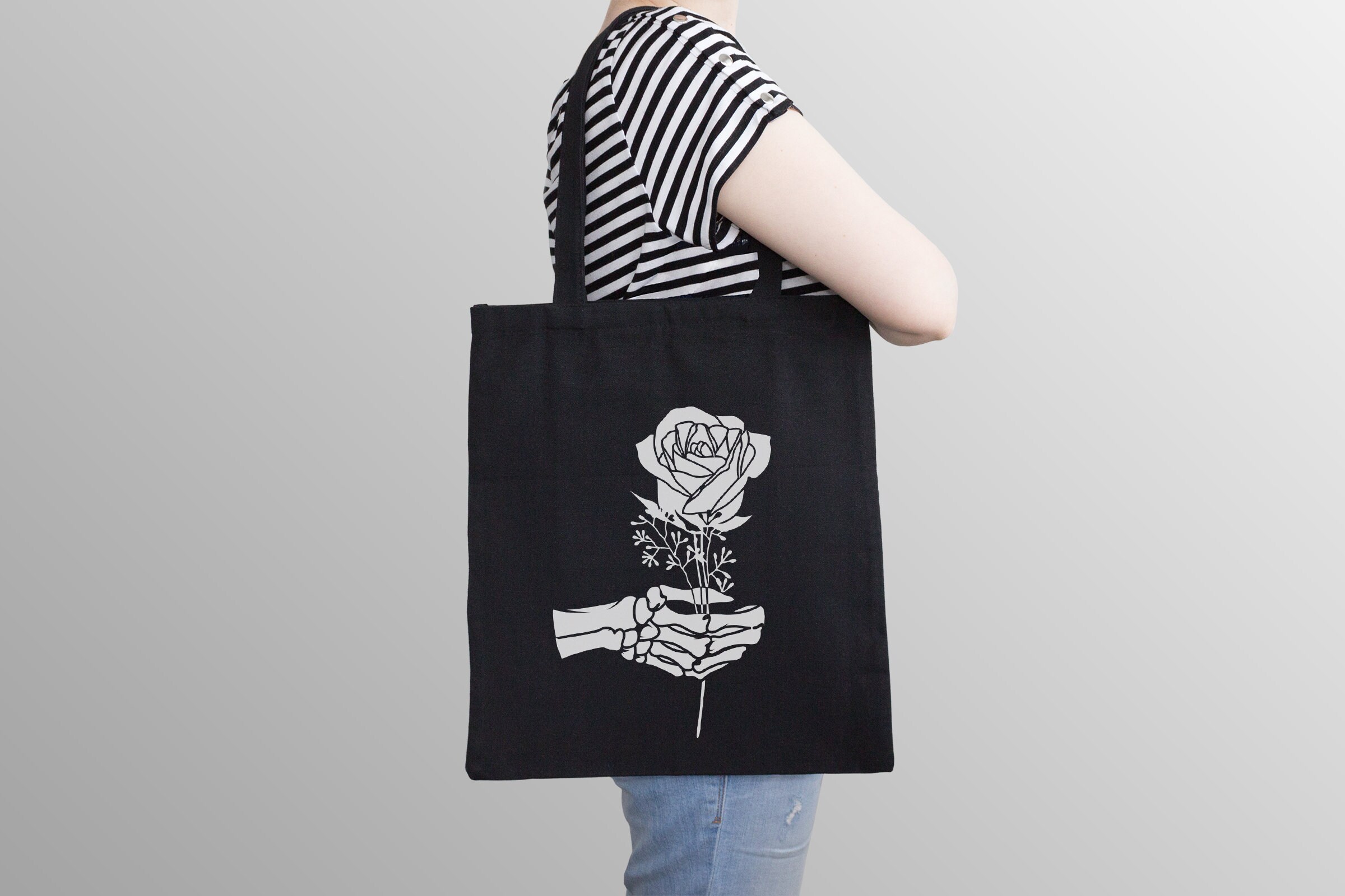 Floral Skeleton Hand Svg Flower Tattoo Designs Bones Finger - Etsy