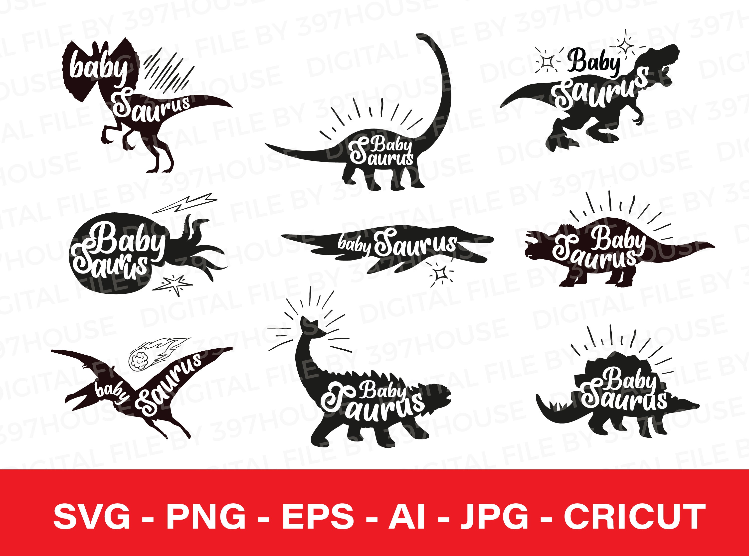 Baby Saurus SVG Bundle Baby Saurus Svg Baby Onesie Svg - Etsy