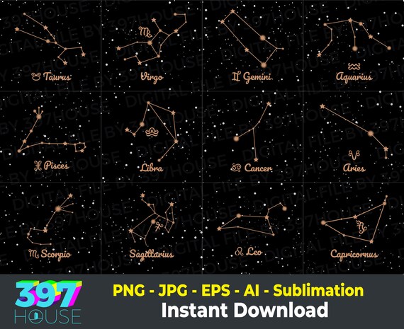 Astrology Png Cancer Star Constellation Cancer Star - Etsy
