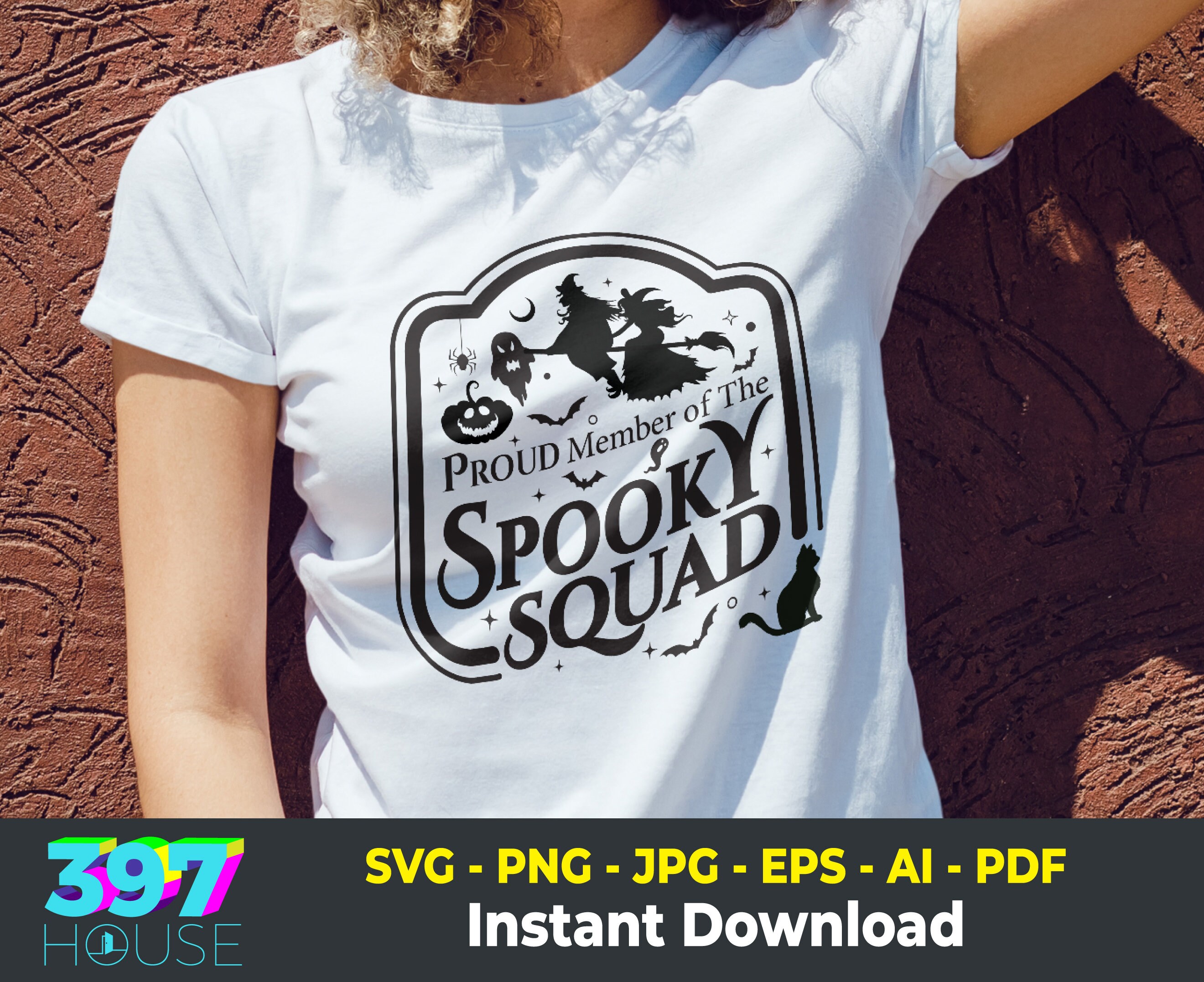 Proud Member of the Spooky Squad SVG Spooky Squad Png - Etsy