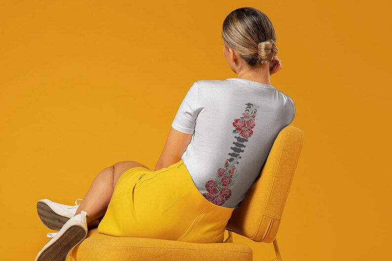 Roses Spine Svg, Human Spine With Flower Svg, Chiropractor Svg, Flower ...