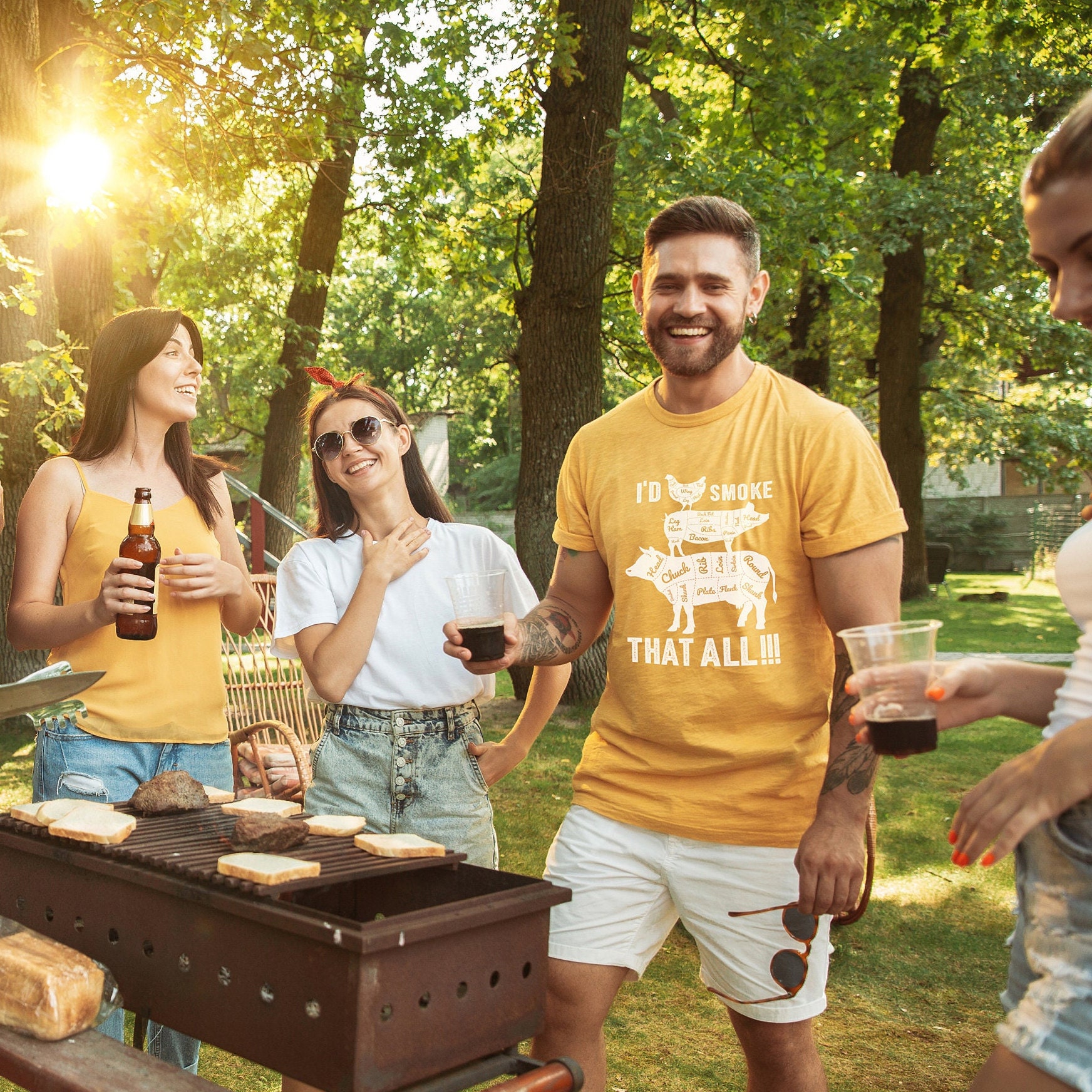 I'd Smoke That All Svg, Funny Mens BBQ Pitmaster Svg, Barbecue Lover ...