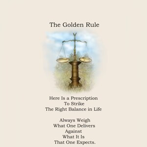 THE GOLDEN RULE Poster - Etsy