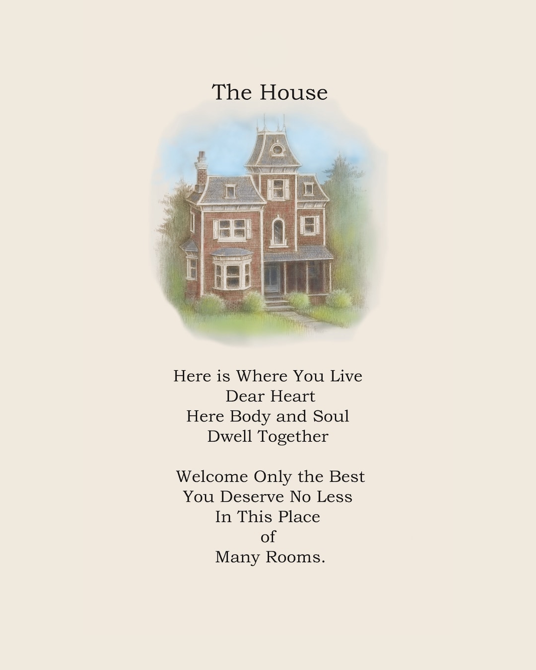 THE HOUSE Poster - Etsy