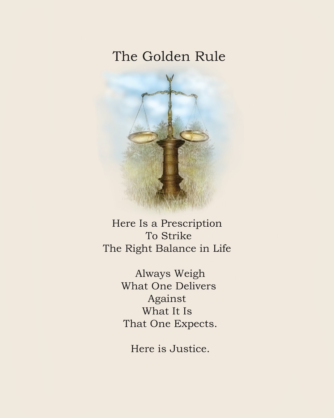 THE GOLDEN RULE Poster - Etsy