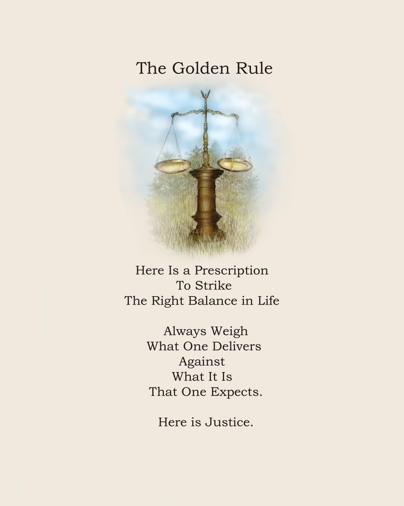 THE GOLDEN RULE Poster - Etsy