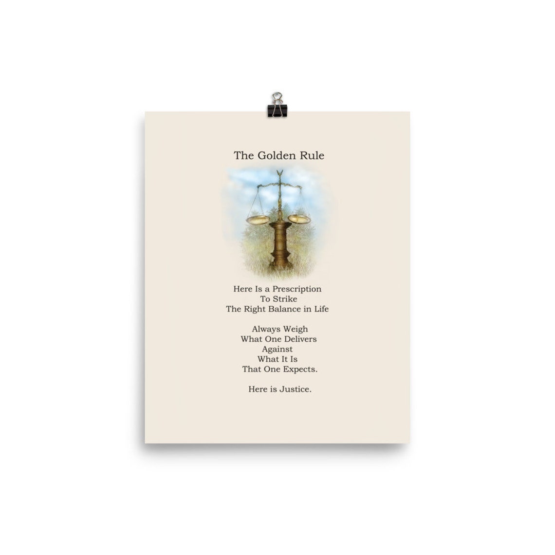 THE GOLDEN RULE Poster | Etsy