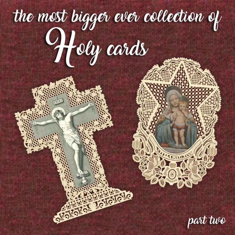 Lace Holy Card - Etsy