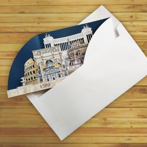 Rome - Pop up 3D "paper Sculpture" Gift, Greeting, Birthday, Wedding ...