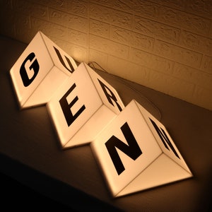 Acrylic 3d Light Sign,custom Logo LED Lightbox, Illuminated Business ...