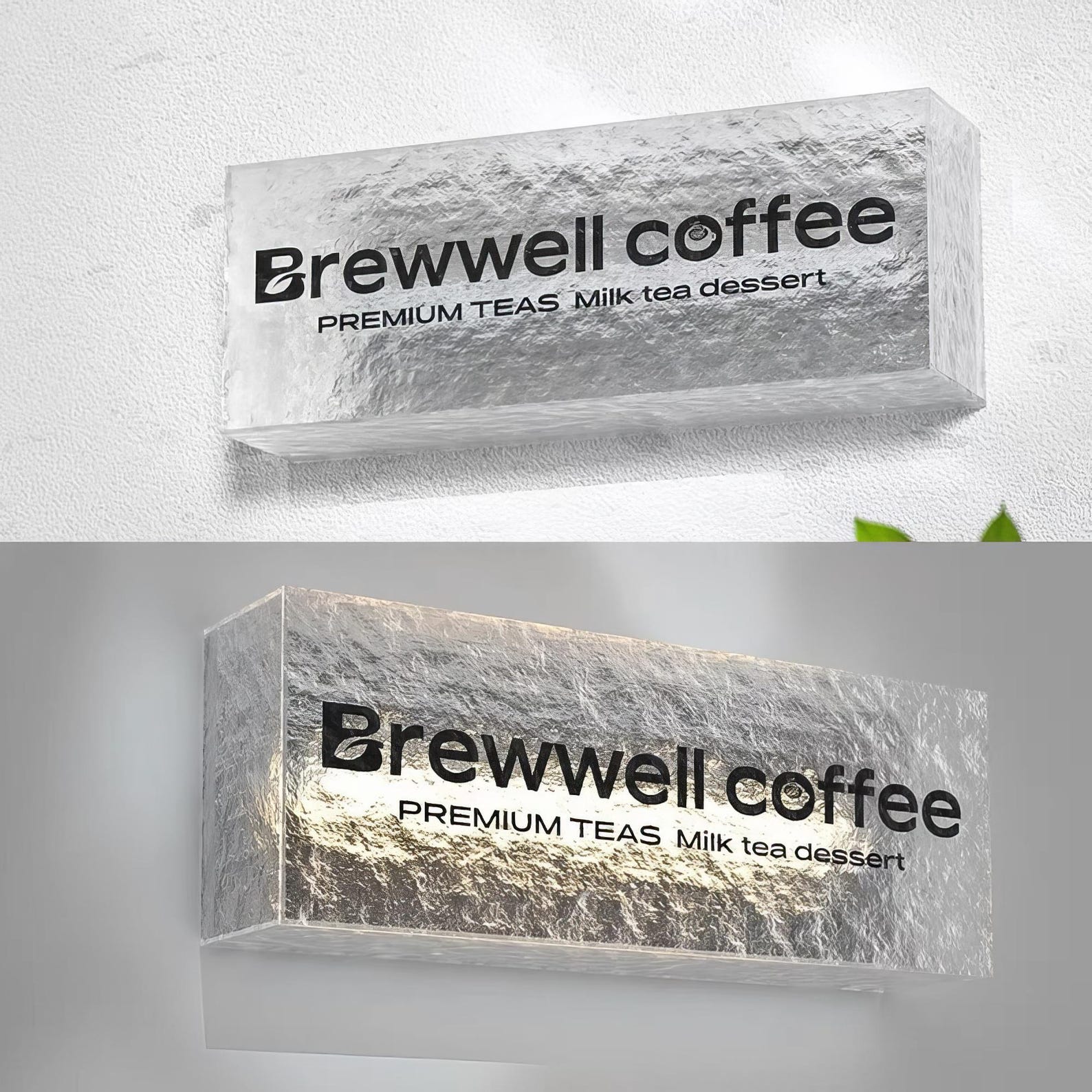 Light Box,clear Acrylic Light Box,led Signage for Coffee Bar Sign Decor ...