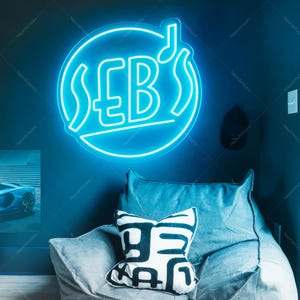 SEB'S Neon Sign,la La City Neon Light,bar Wall Decor,pub Logo Sign,neon ...