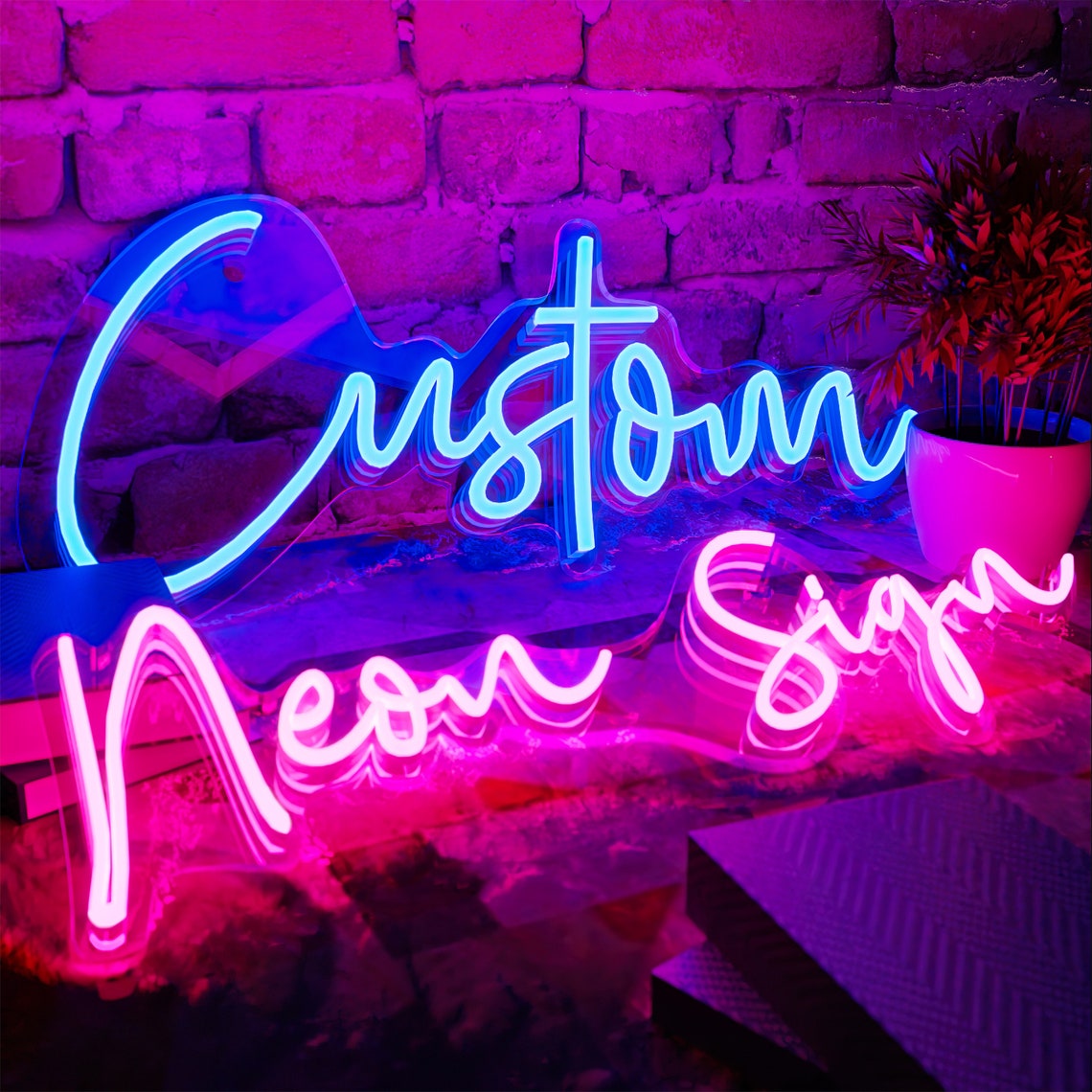 Light up Neon Sign Number,marquee Neon Sign Number,3ft 4ft RGB Neon ...