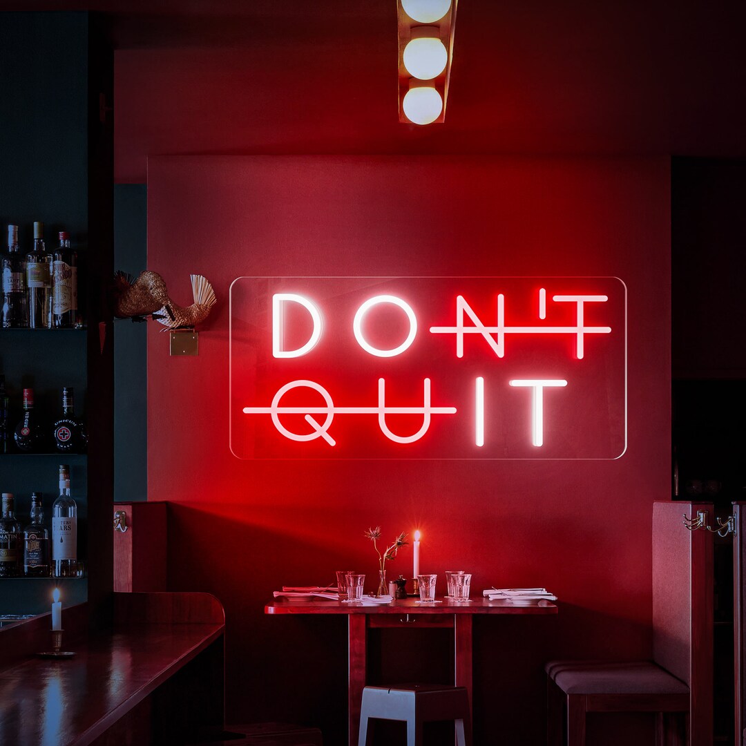 Don't Quit Neon Sign for Wall Decor, DO IT LED Neon Lights Party ...