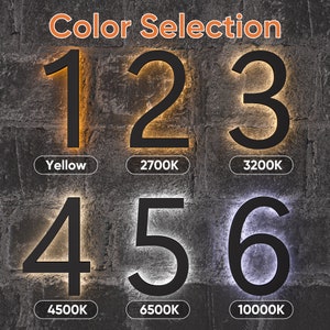 Solar House Number,personalized House Number, Light up Address Sign ...