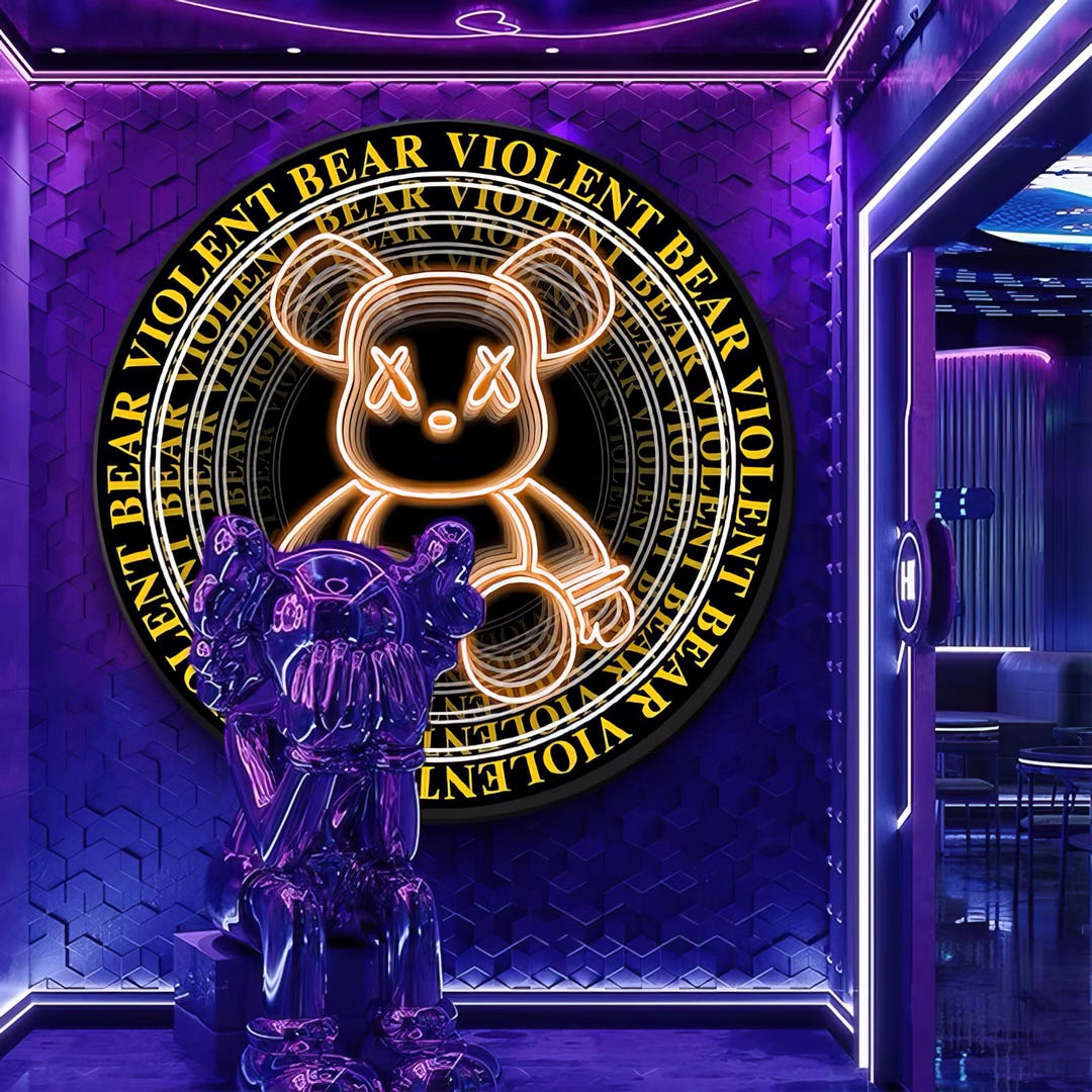 Personalized Infinity Mirror,custom Infinity Neon Mirror, Neon Mirror ...